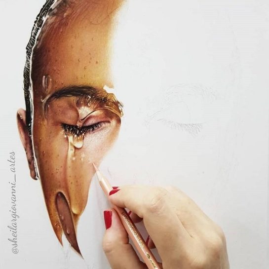 Hyper Realistic Pencil Drawing by Sheila R Giovanni